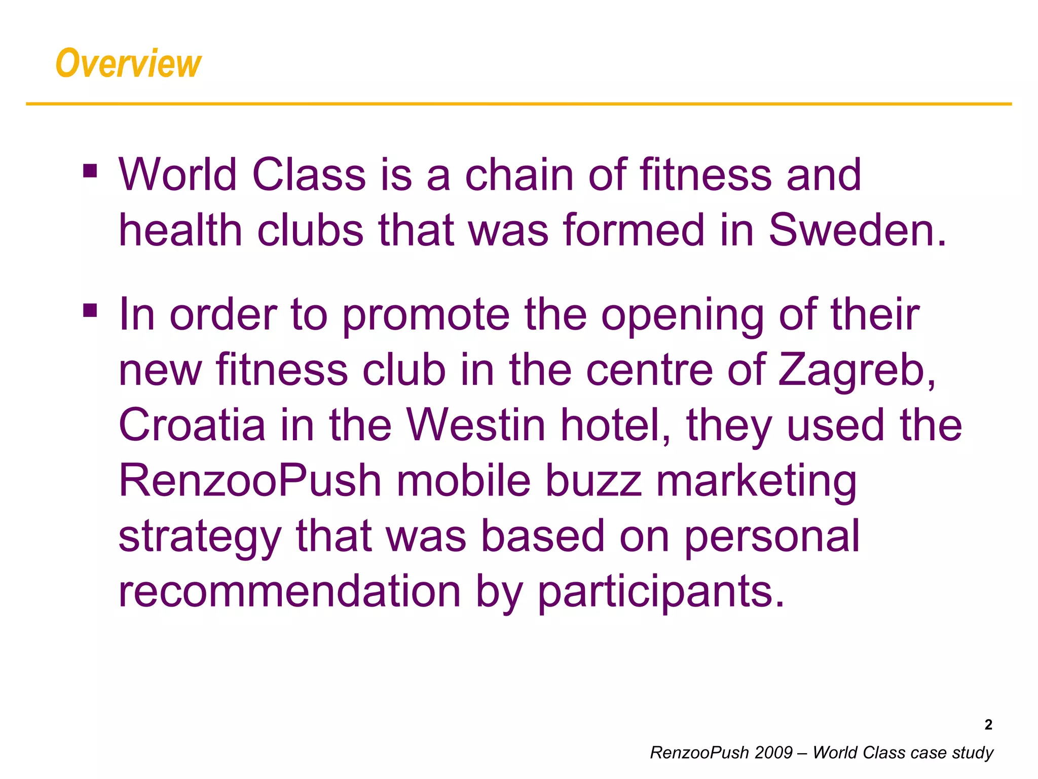 Renzoo Worldclass Casestudy | PPT