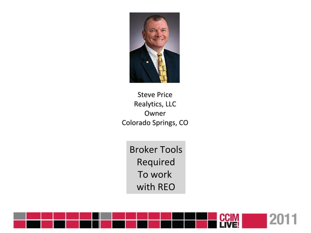 Reo Lifecycle Session At Ccim Live Ppt 