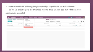 Reordering Rules In Odoo 14 | PPT