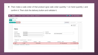 Reordering Rules In Odoo 14 | PPT