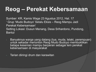 Reog dan Jathilan | PPTX