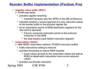 Reorder buf | PPT