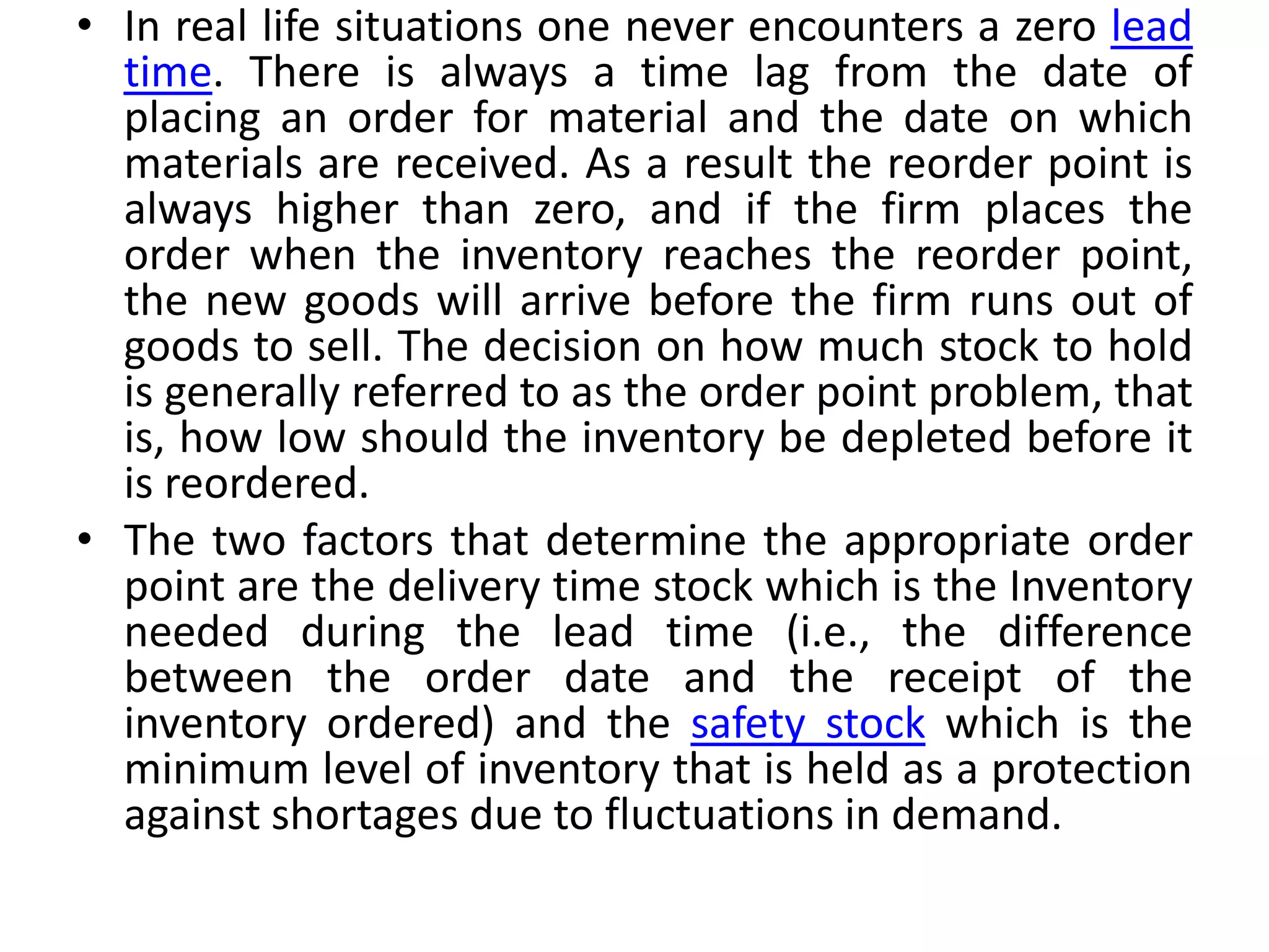 Reordering point | PPTX