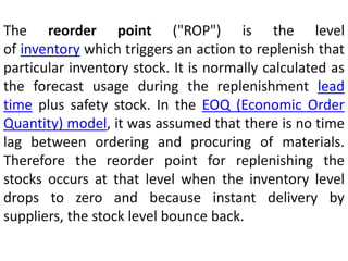 Reordering point | PPTX
