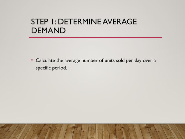 How to Calculate Reorder Level in 5 Easy Steps | PPTX