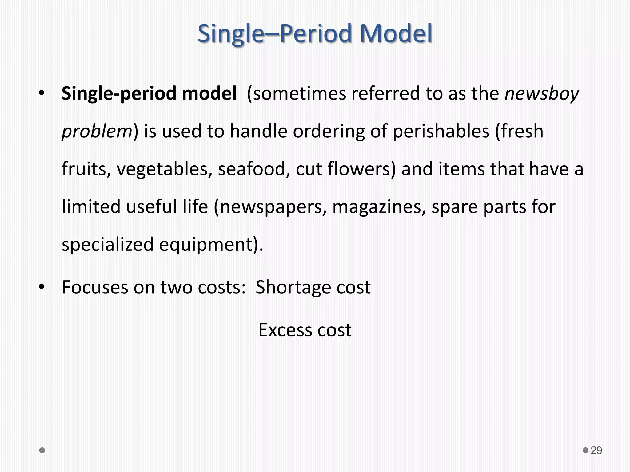 Reorder point | PPTX
