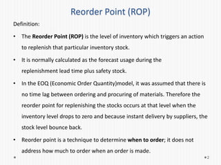 Reorder point | PPTX