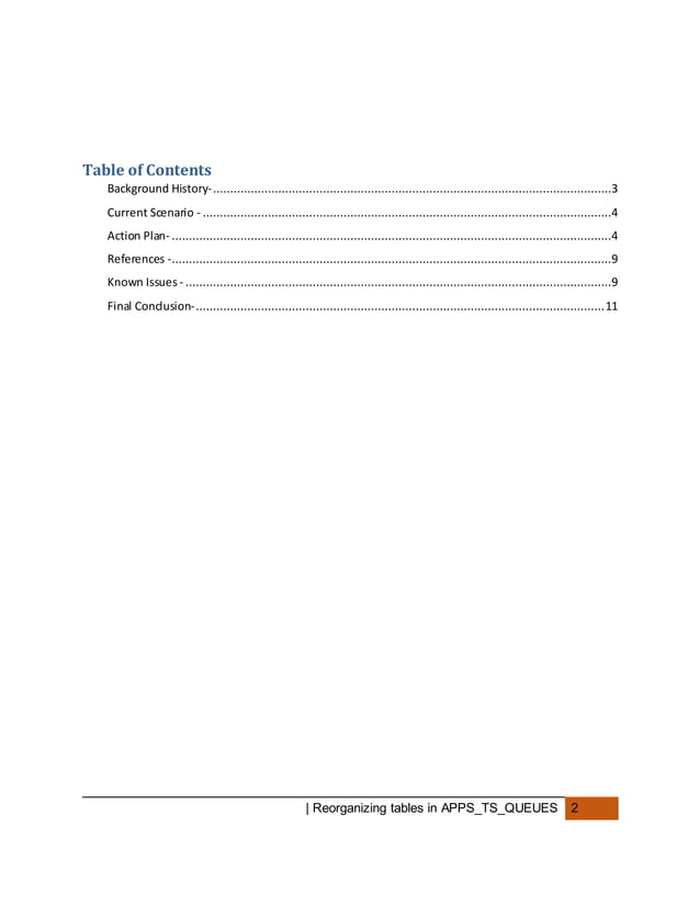 Reorganizing AQ tables in APPS_TS_QUEUES in ebs r12.1/r12.2 | PDF