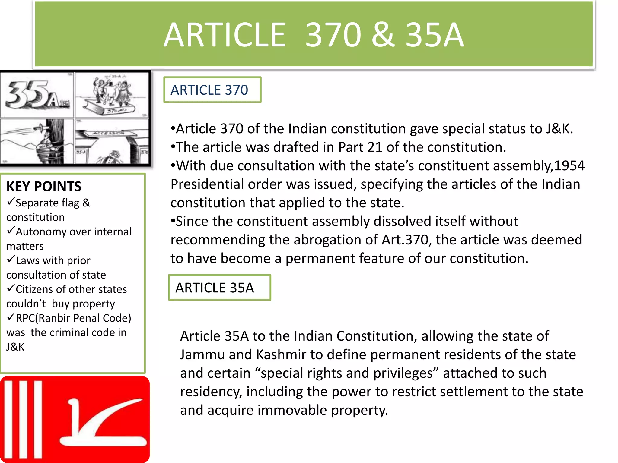 Reorganisation of Jammu & Kashmir | PPTX