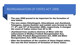 Reorganisation of states (1) | PPTX
