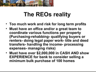 REOs Offering Presentation | PDF