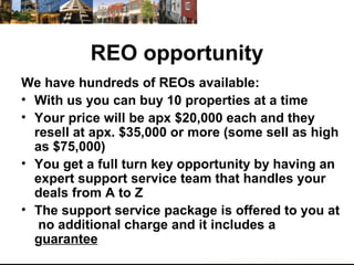 REOs Offering Presentation | PDF
