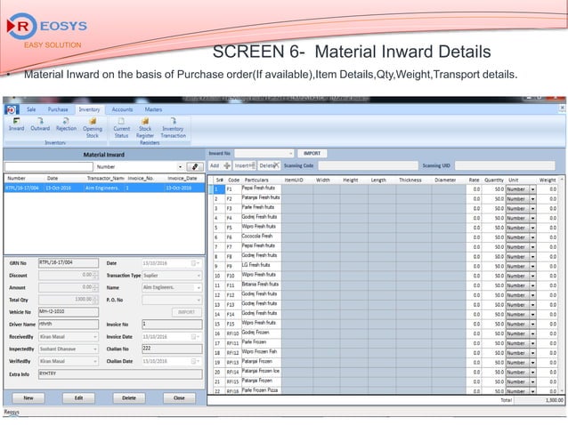 Reosys pos brochure | PPT