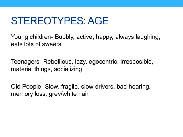 Representation and stereotypes | PPTX