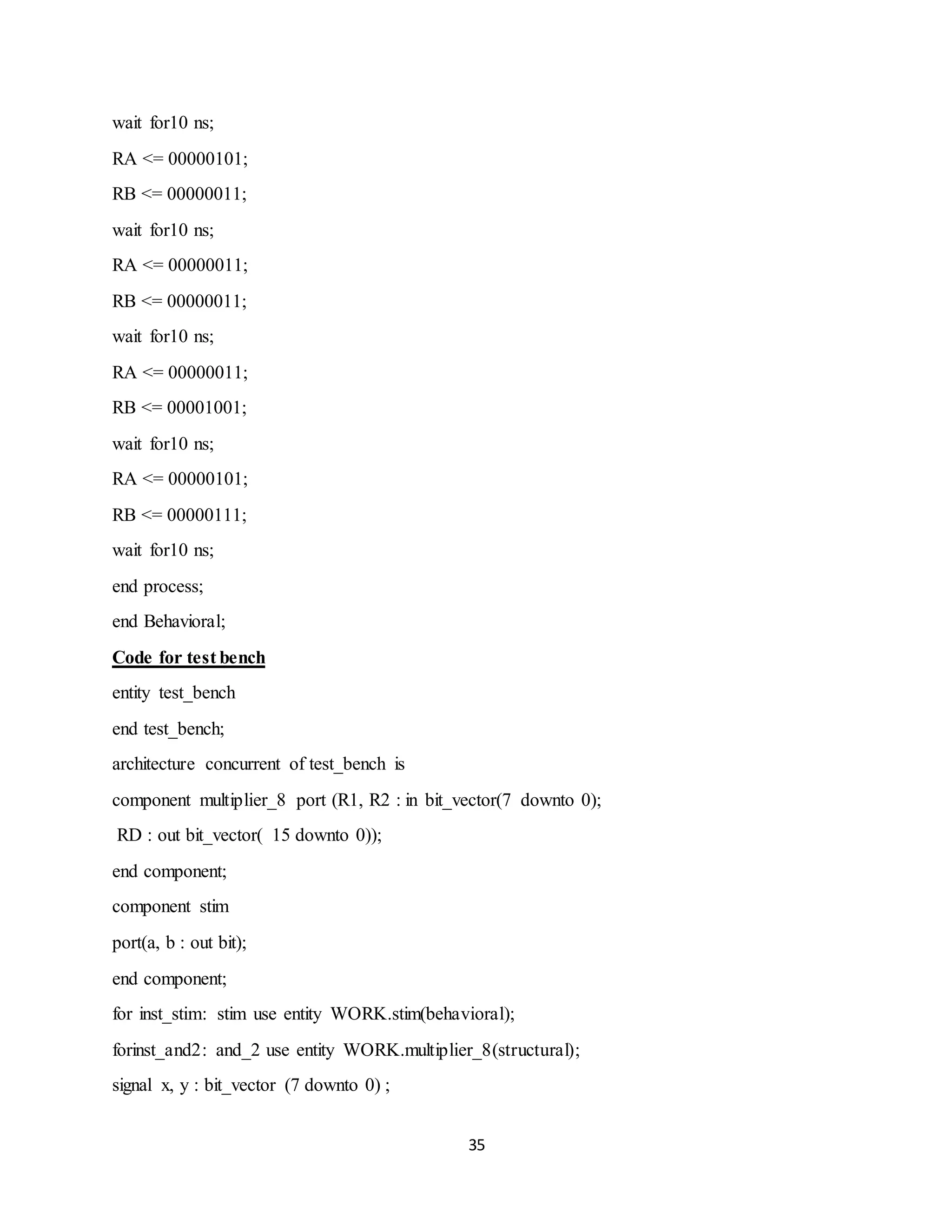 8 bit Multiplier Accumulator | DOCX