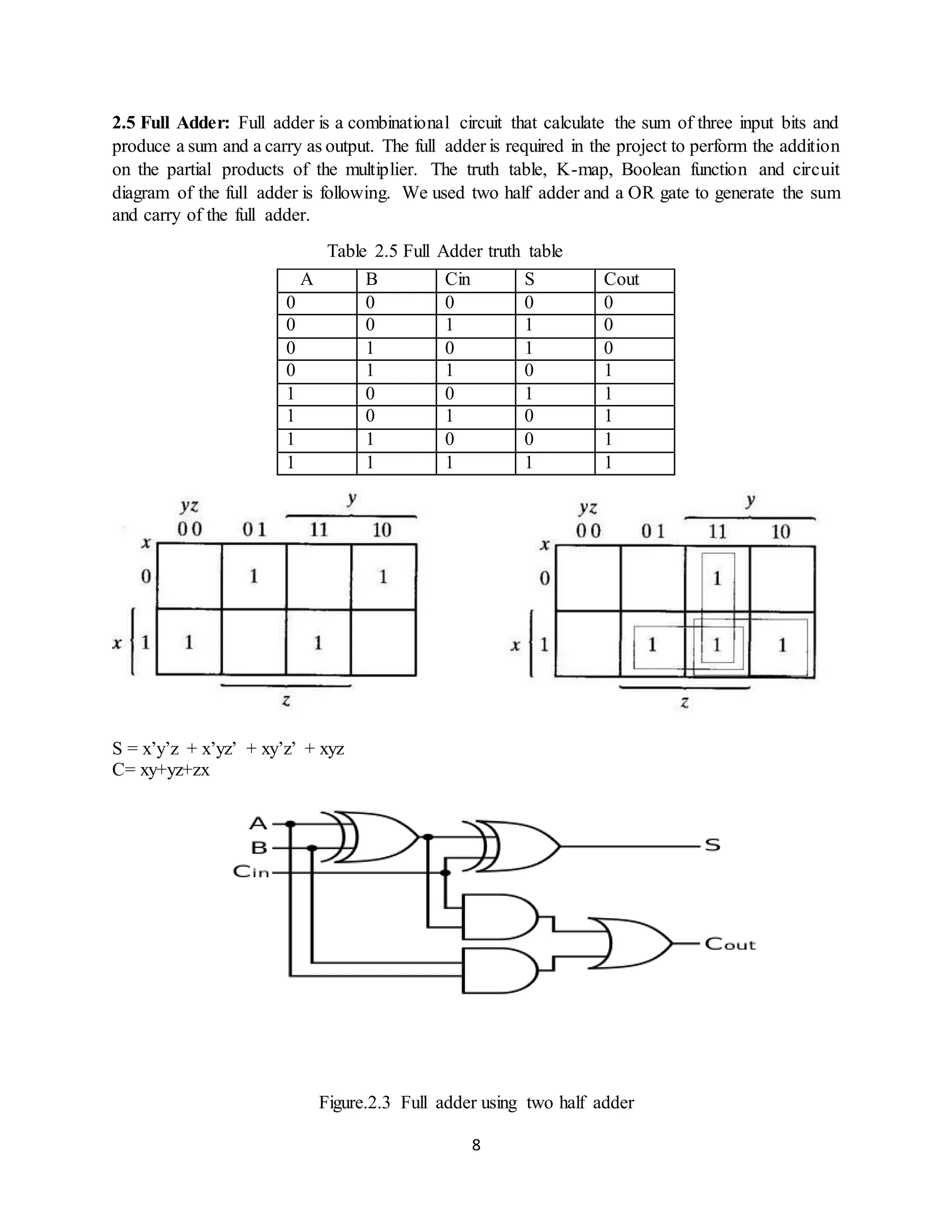 8 bit Multiplier Accumulator | DOCX | Programming Languages | Computing