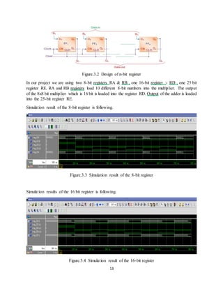 8 bit Multiplier Accumulator | DOCX