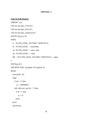 8 bit Multiplier Accumulator | DOCX