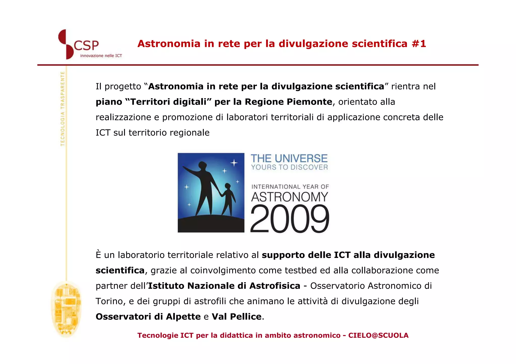 astronomia in-rete-cielo@scuola | PDF