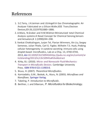 Report on Lab on a chip | DOCX