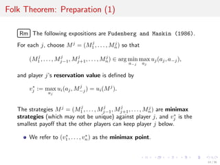 Theory of Repeated Games | PDF