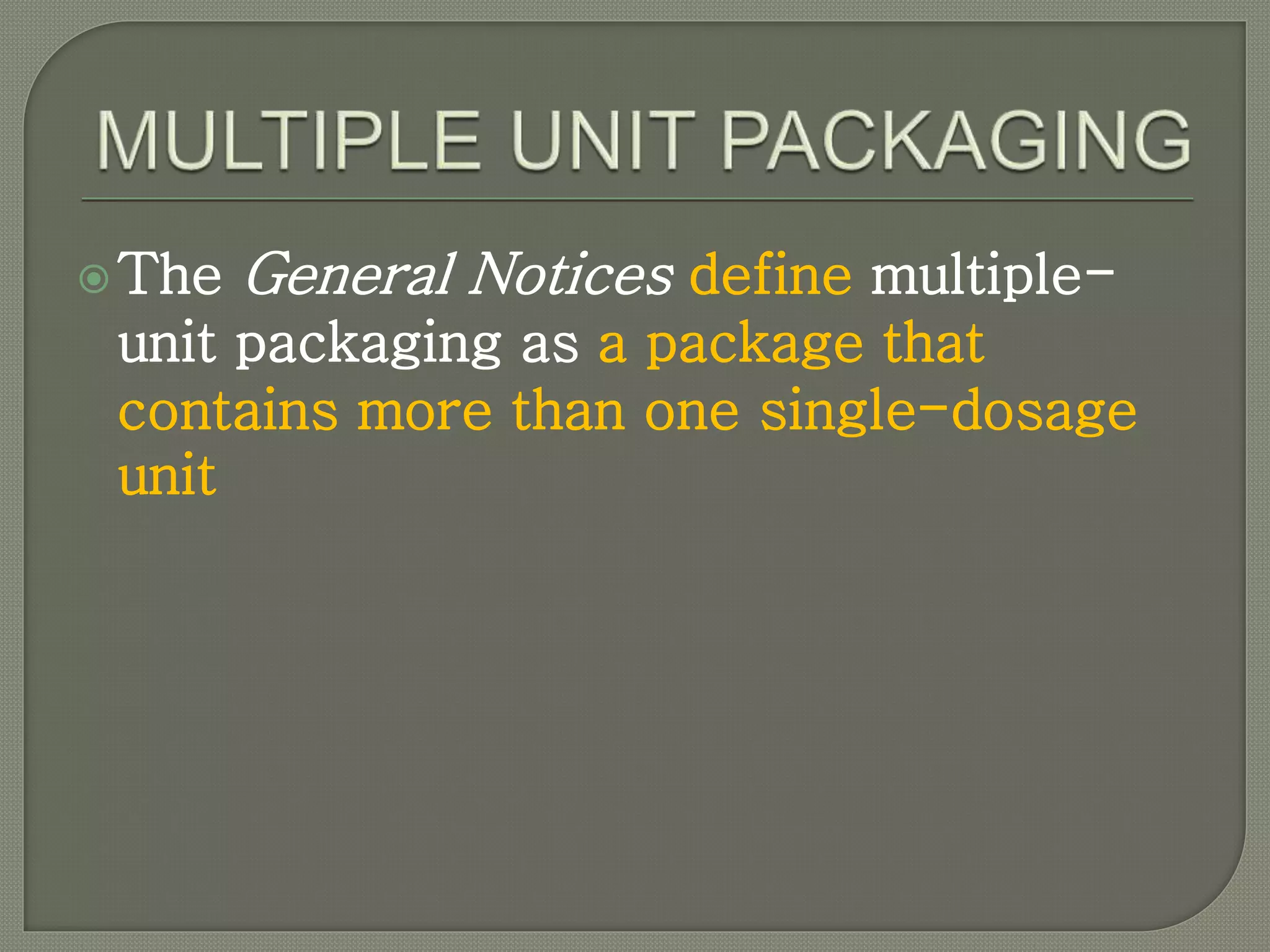 Repacking and relabelling | PPTX