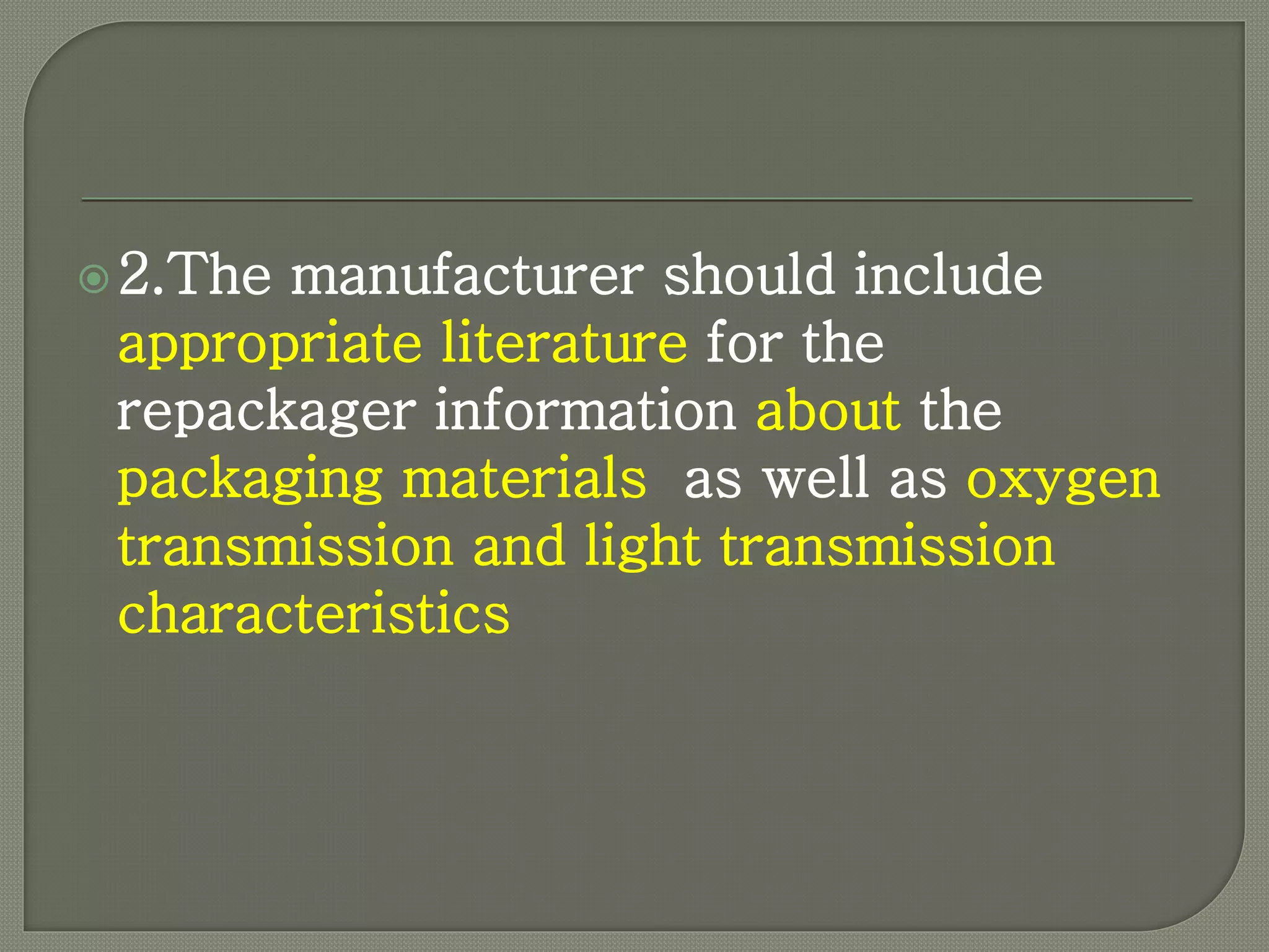 Repacking and relabelling | PPTX | Pharmaceutical Industry | Industries