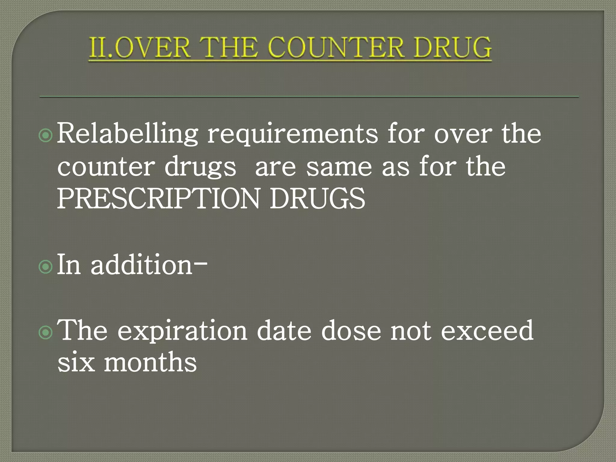 Repacking and relabelling | PPTX