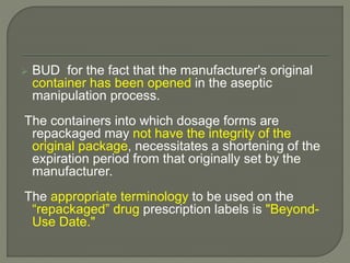 Repacking and relabelling | PPTX