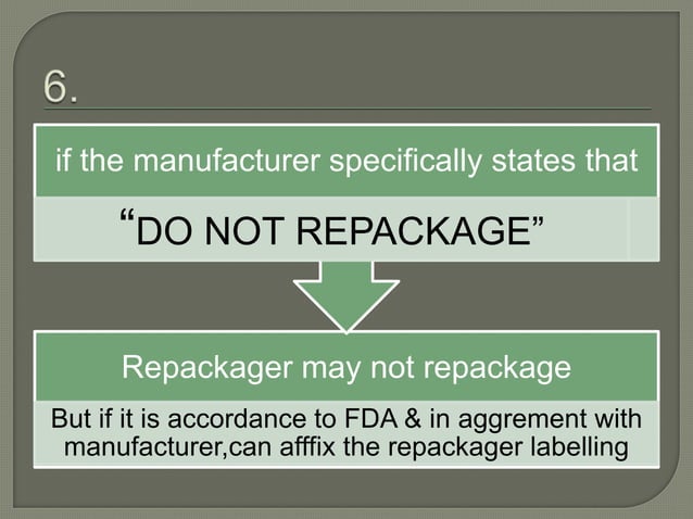 Repacking and relabelling | PPTX | Pharmaceutical Industry | Industries