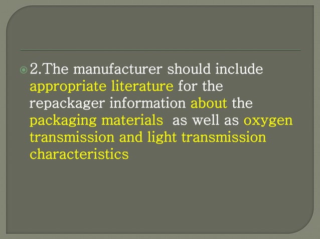 Repacking and relabelling | PPTX | Pharmaceutical Industry | Industries