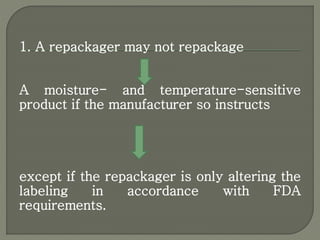 Repacking and relabelling | PPTX