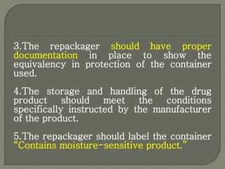 Repacking and relabelling | PPTX
