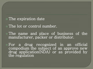 Repacking and relabelling | PPTX