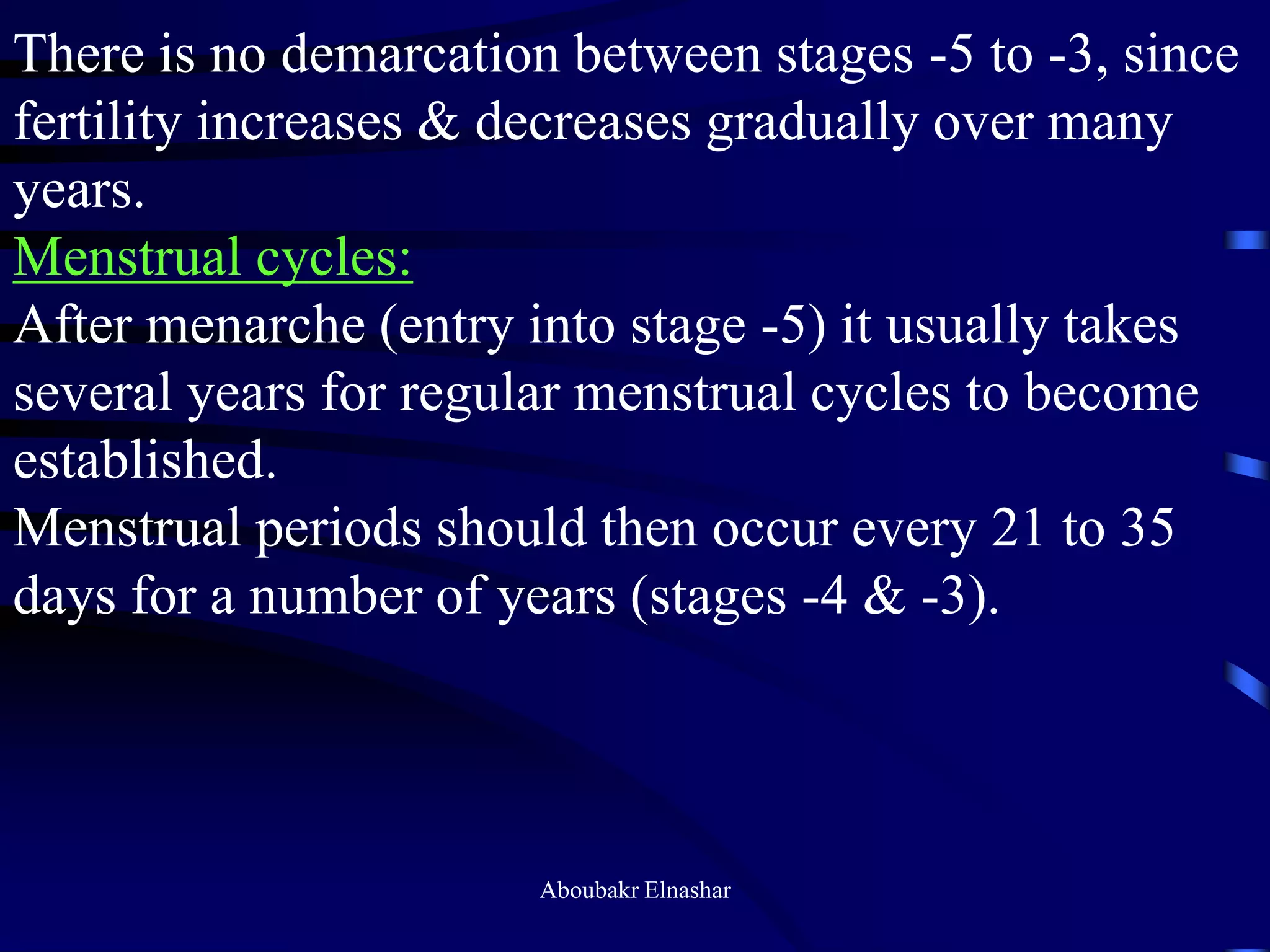 Stages of Reproductive Aging | PDF