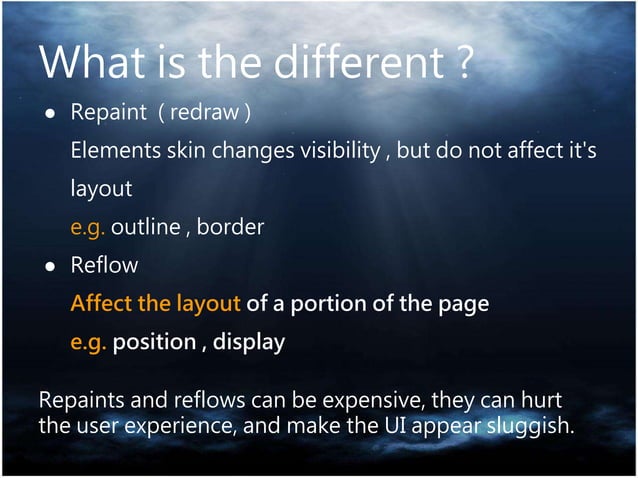 Repaint & reflow | PPT