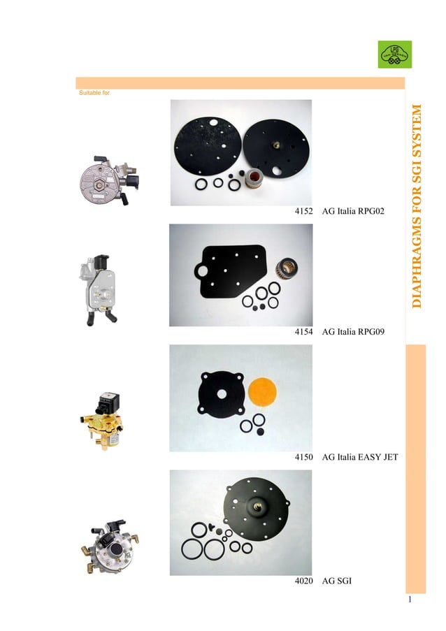 Repair kits for LPG reducers | PDF