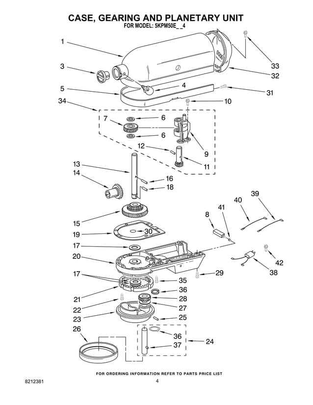 Replacement Parts List for KitchenAid Stand Mixer | PDF