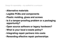 Design for repairability / Green shoots | PPT