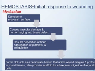 Repair and regeneration of oral tissue | PPTX