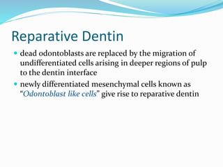 Repair and regeneration of tooth | PPTX
