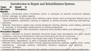 Repair and rehabilitation of structure .pptx | Civil Engineering ...