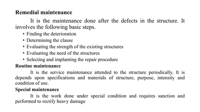 REPAIR AND REHABILITATION OF STRUCTURES.pptx | Civil Engineering ...