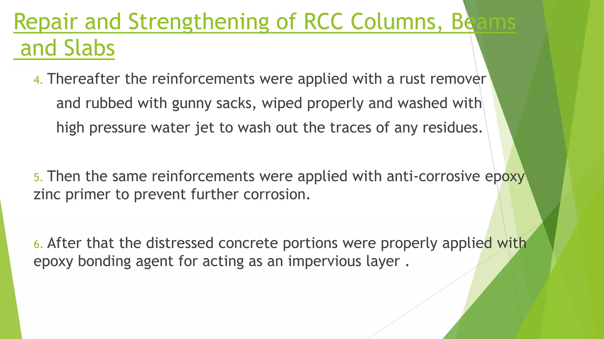 Repair and strengthening of concrete structures | PPTX