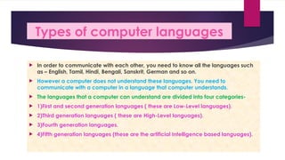 Comprehensive Overview of Computer Generations, Types, and Programming ...