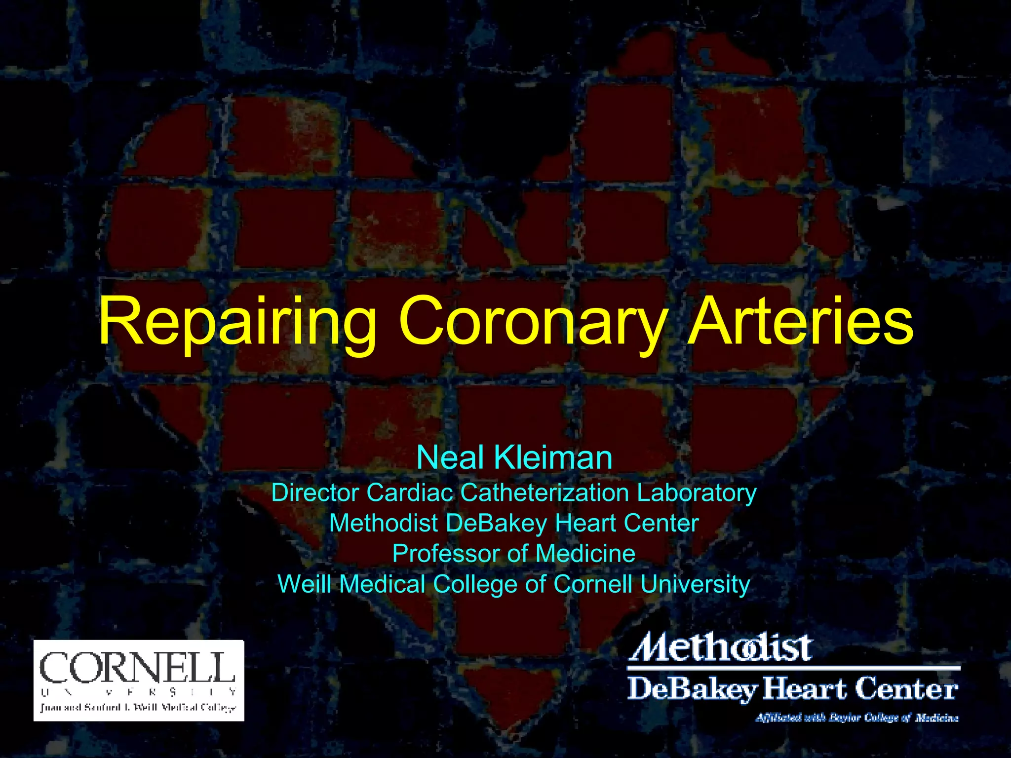 Repairing Coronary Arteries, pumpsandpipesmdhc | PPT