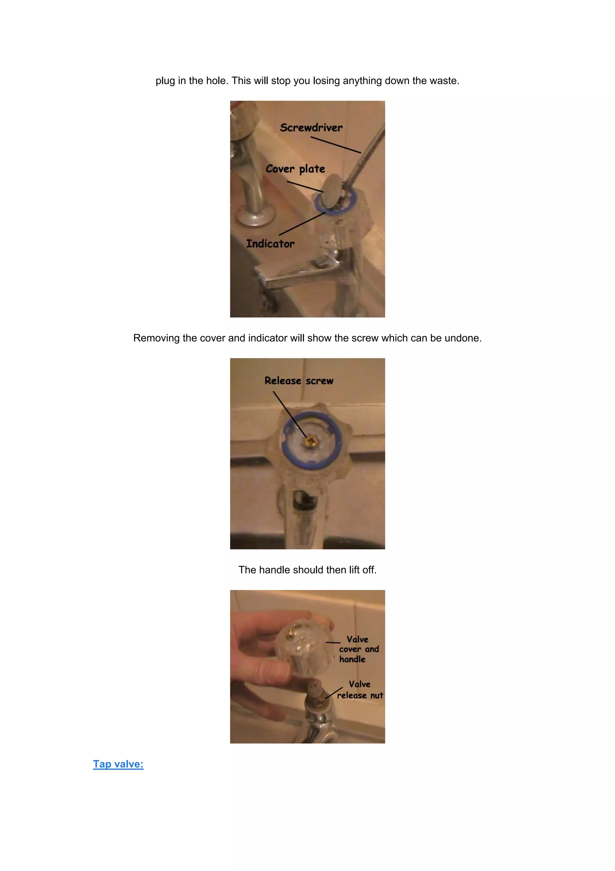 Repairing a dripping tap | PDF