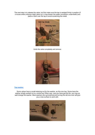 Repairing a dripping tap | PDF