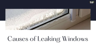 Repairing a Leaky Window | PPT
