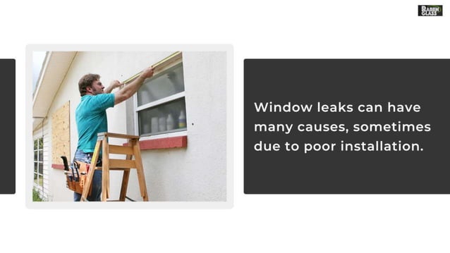 Repairing a Leaky Window | PPT